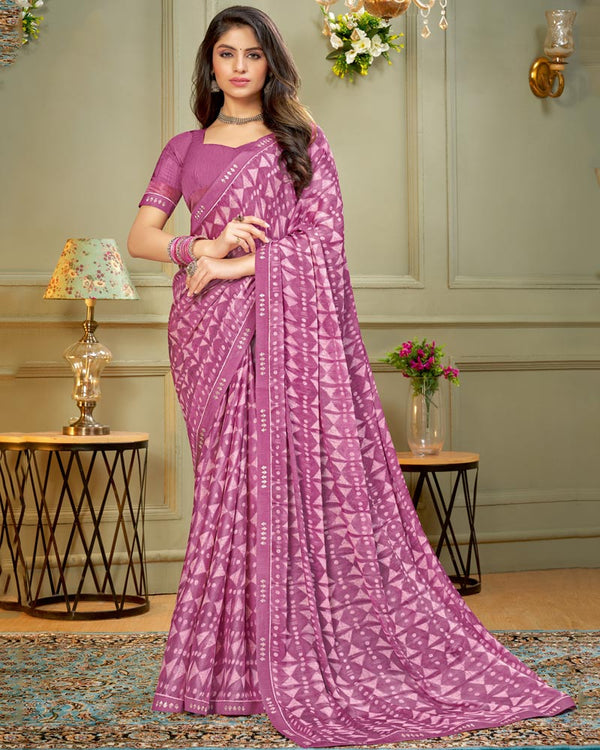 Crepe Saree | Buy Crepe Sarees Online - Vishal Prints
